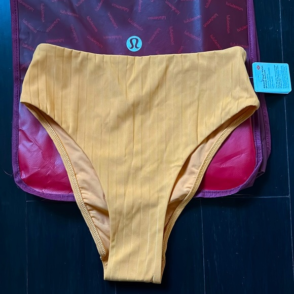 lululemon athletica | Swim | Lululemon Ribbed High Waist Skimpy Swim ...